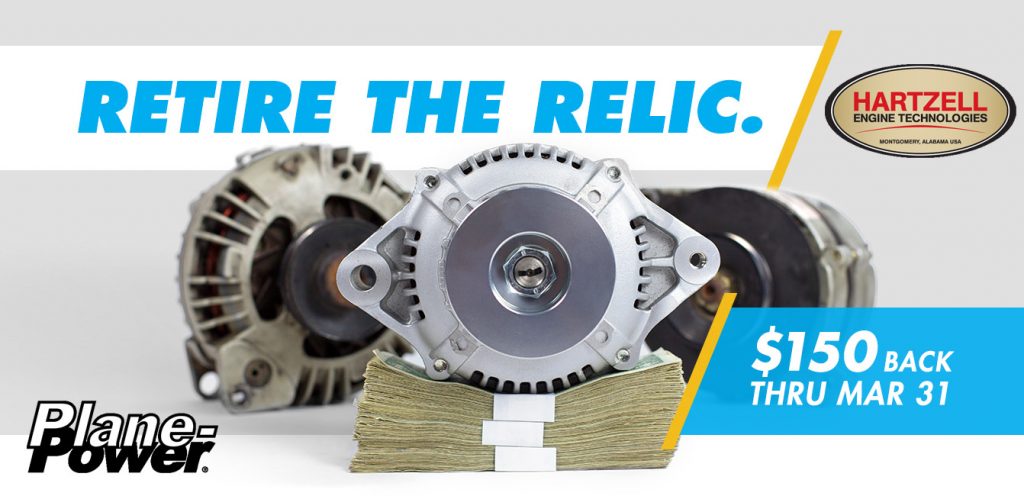 $150 ALTERNATOR TRADE IN FOR LEGACY CESSNA AND PIPER PISTON ENGINE ...